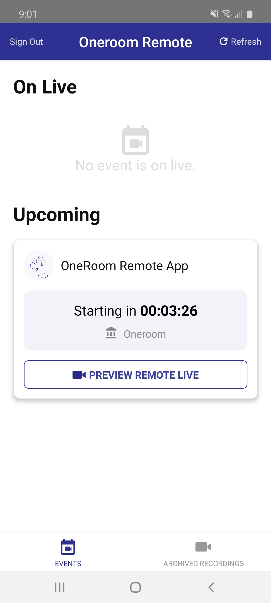 How to start a remote stream