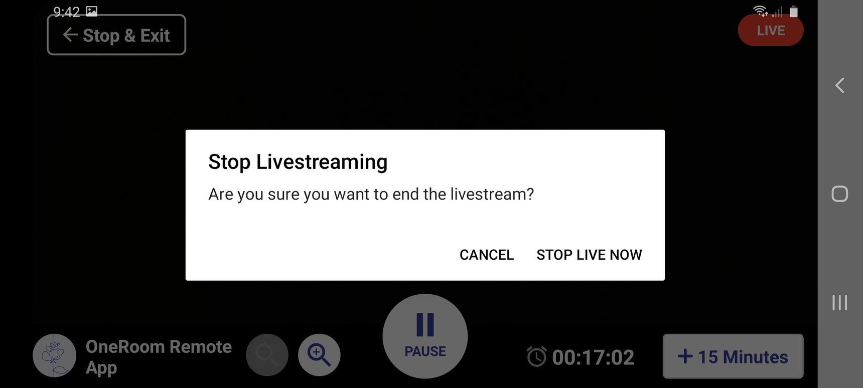 How to start a remote stream
