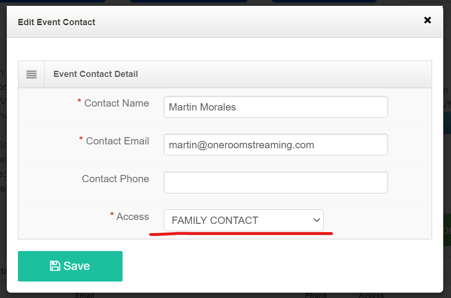 How do I add download access for someone on an invitee list?